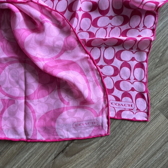 Coach | Accessories | Coach Signature C Sheer Silk Scarf Tie | Poshmark